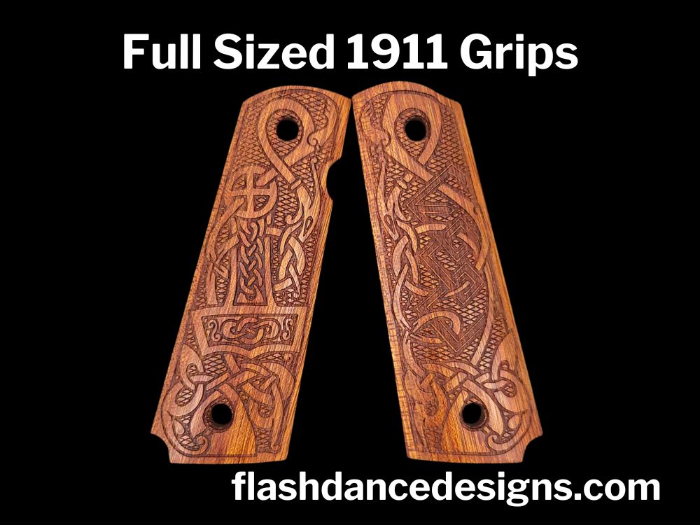 Laser Engraved 1911 Grips Laser Engraving