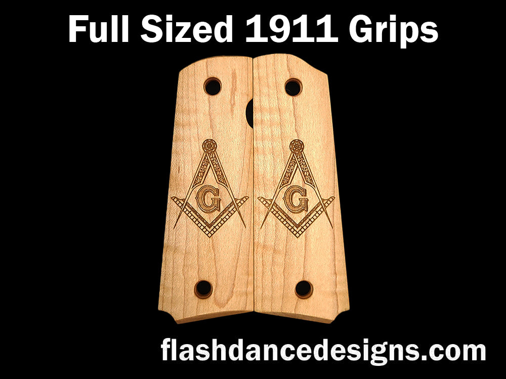 Maple Full Sized 1911 Grips – Flashdance Designs